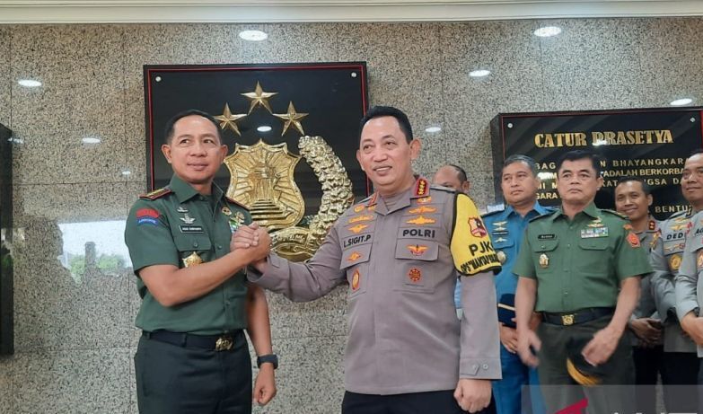 Jenderal TNI Agus dan Kapolri Bahas Patroli Kawal Pemilu 2024 - inilahkalsel.com